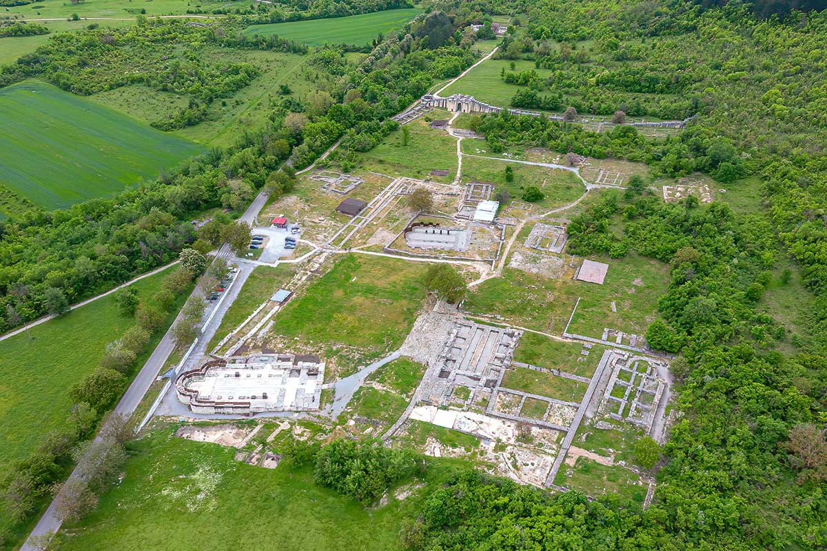 Veliki Preslav Archaeological Reserve - Aerial Photography - GuideBG