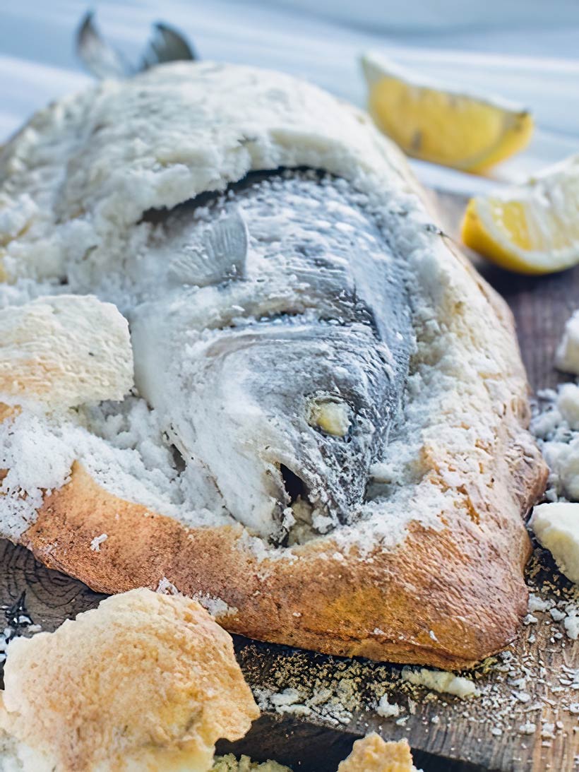 Oven-Baked Sea Bass in Salt Crust - Gourmet - GuideBG