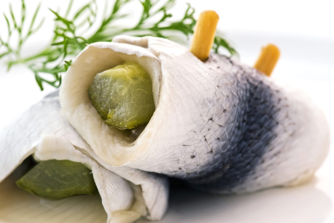 Herring Rollmops with Pickle and Salt Pastry - Gourmet - GuideBG
