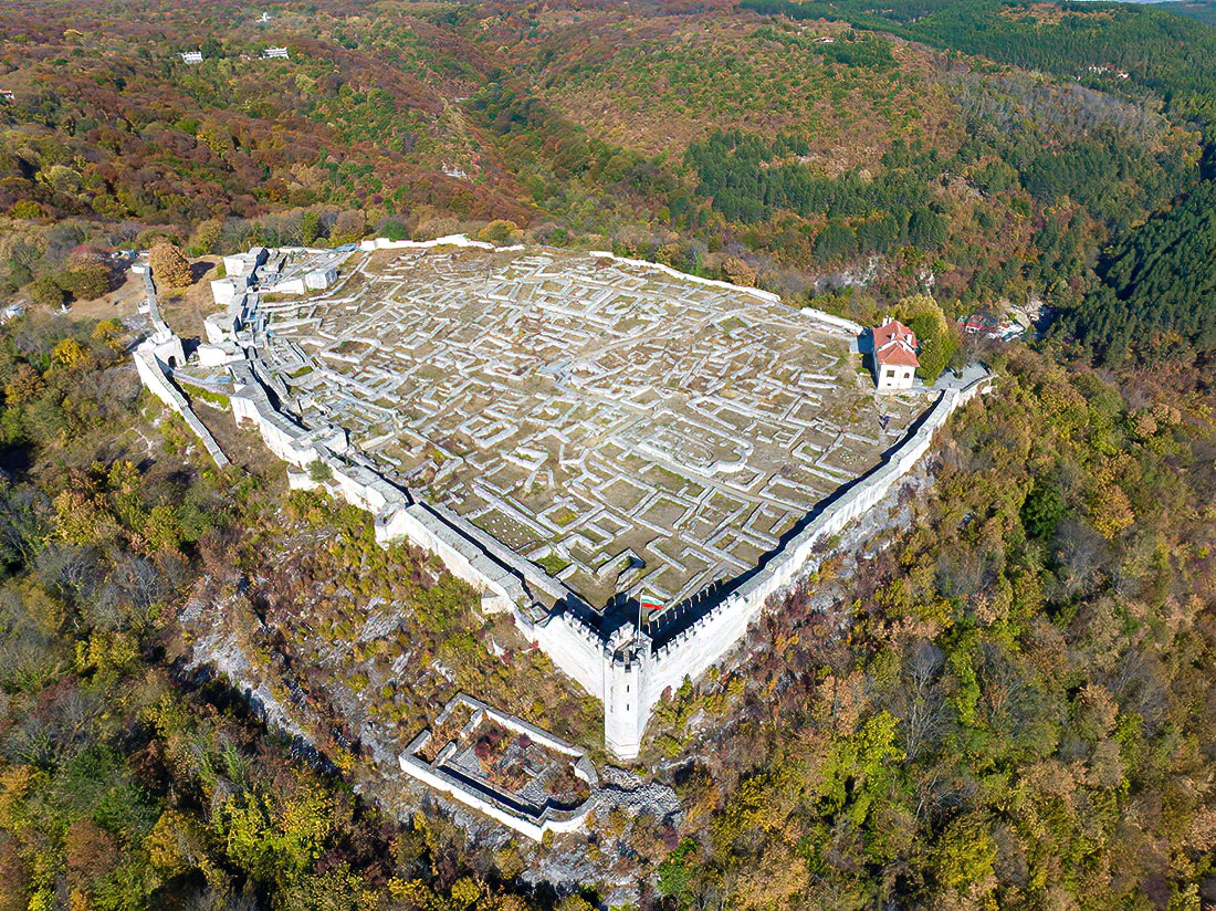The Shumen Fortress from Above - Aerial Photography - GuideBG