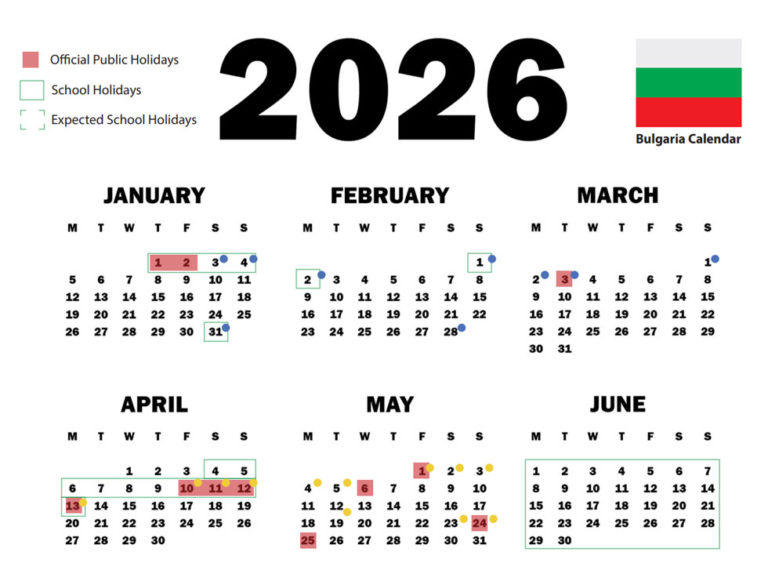 2026 Bank Holidays in Bulgaria - Guides - GuideBG